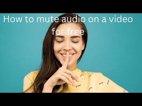 How to mute audio on a video for free