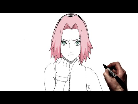 How To Draw Sakura Step by Step || Anime Girl Drawing – I'm Youtuber ...