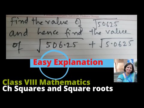 Enrichment Q2 |Squares and Square Roots| Find the square root of50625. find sqrt506.25+sqrt5.0625