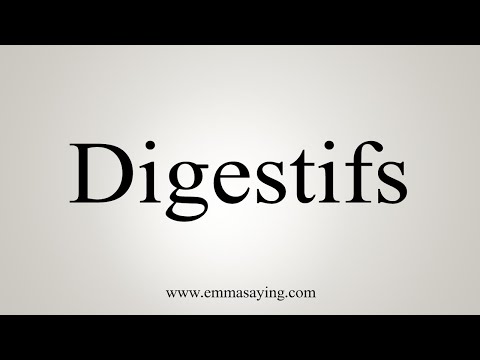 How To Say Digestifs