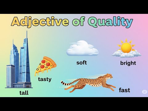Adjective of Quality@ShrishtiEnglishclasses |Adjective of Quality in English Grammar | Types of Adj
