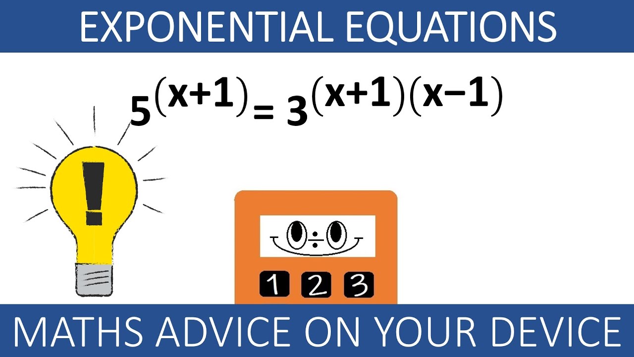 EXPONENTIAL EQUATION EXAMPLE (Ep.1)