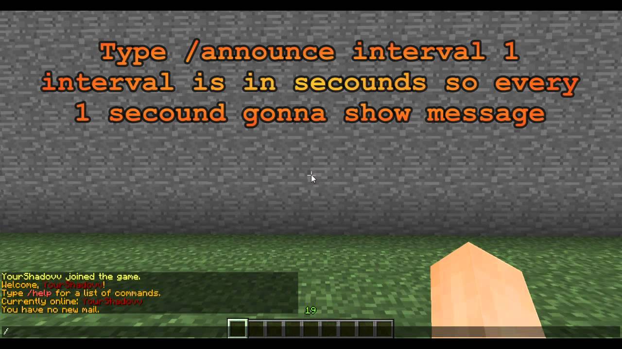 Minecraft plugin Announcer Tutorial
