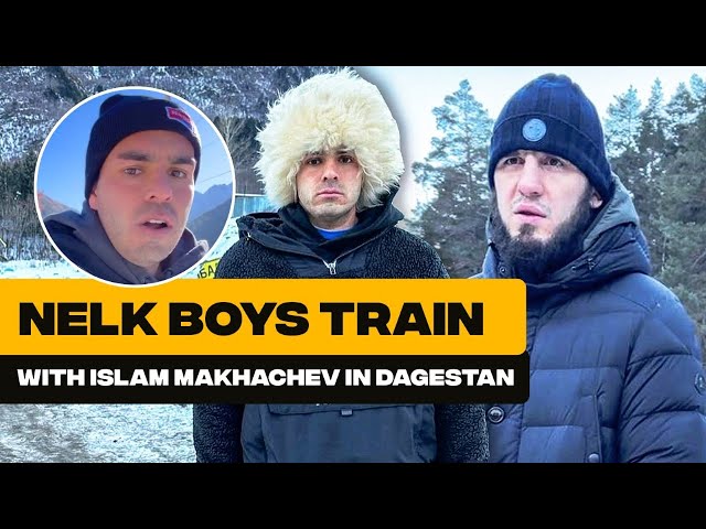 WATCH: NELK Boys train with Islam Makhachev in snow-covered Dagestan