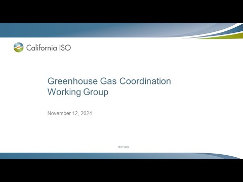 Nov 12, 2024 - Greenhouse Gas Coordination Working Group