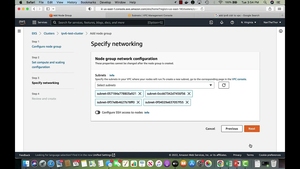 AWS EKS IPV6 Worker Node Group Demo