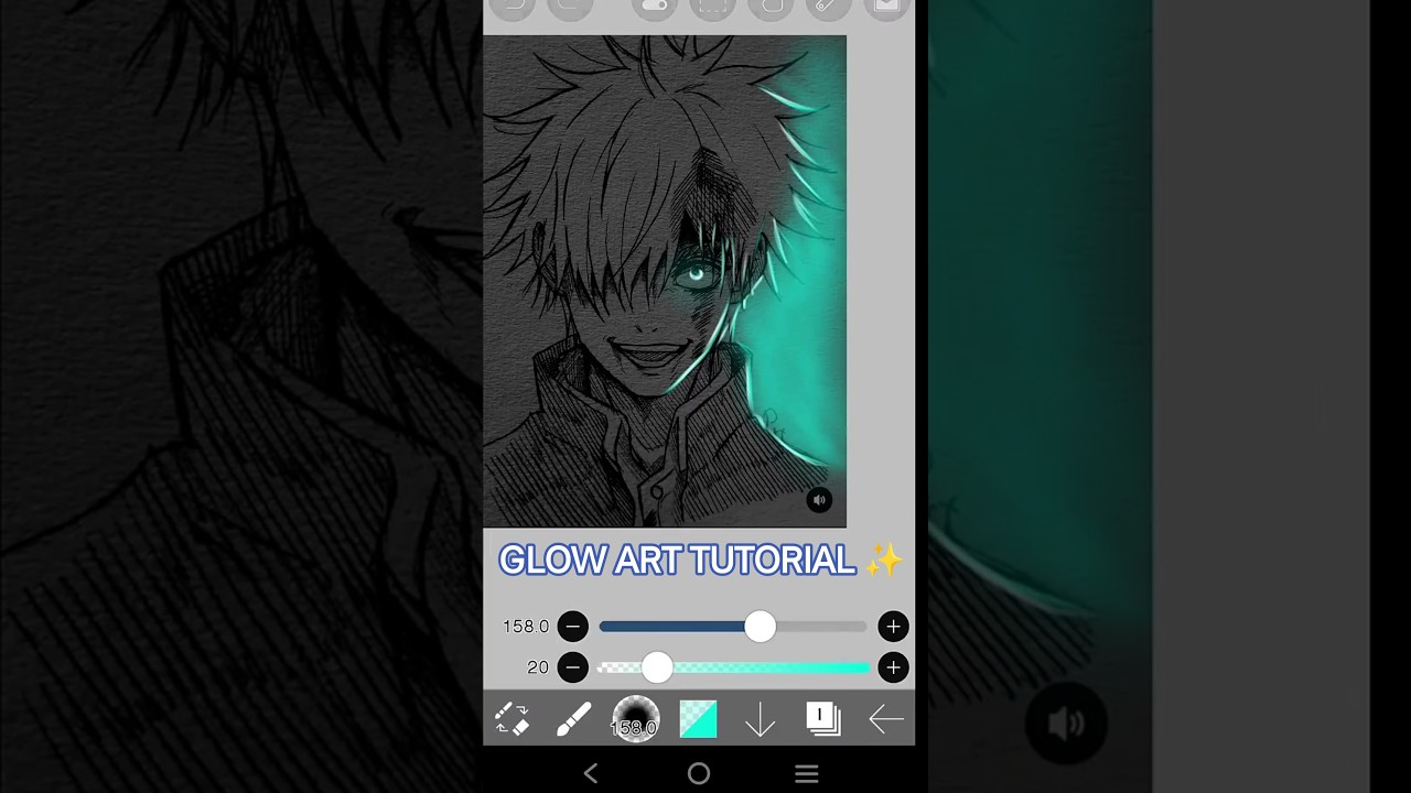 How to make Glow Art or Glow effects ✨ #shorts