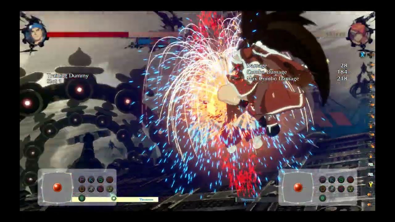Baiken Midscreen Combo Practive