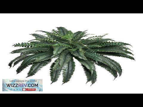 Artificial Boston Ferns Large Plastic Fern 88 Branches Indoor Outdoor Decor Review