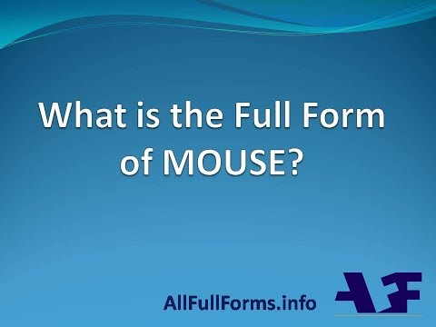 MOUSE Full Form | MOUSE का पुरा नाम