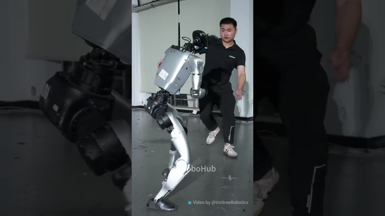 🔥🤖 Unbelievable! No one can defeat the Unitree G1 robot! #unitree  #robotics  #humanoidrobot