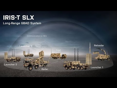 First German IRIS-T Air Defence System and Hensoldt TRML-4D Radar in Ukraine, Three More to Come.