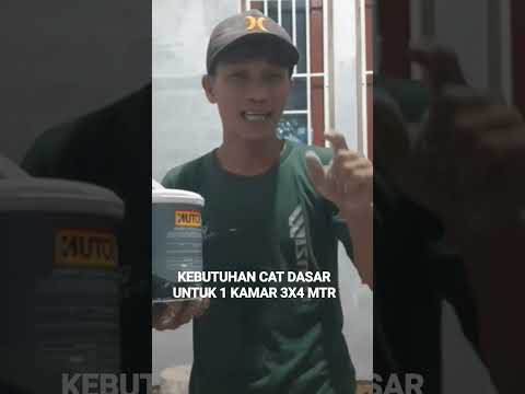 kebutuhan cat dasar untuk 1 kamar 3x4 meter