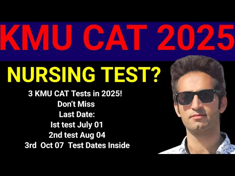 3 KMU CAT Tests in 2025! | Don’t Miss Last Date: July 01 | Aug 04 | Oct 07 Test Dates Inside