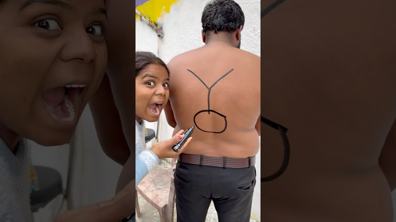 Can I do it ? Fantastic Back Drawing Challenge #shorts