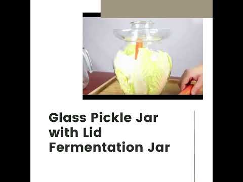 Glass Pickle Jar with Lid Fermentation Jar, Fermenting Kit Crock #picklejar #fermentationjar