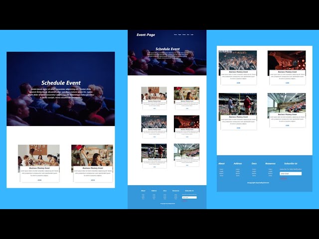 Creating an Event Management Website with HTML, CSS, and Bootstrap: A Step-by-Step Guide ...