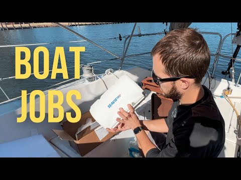 Boat Jobs and Installing New Chartplotter!