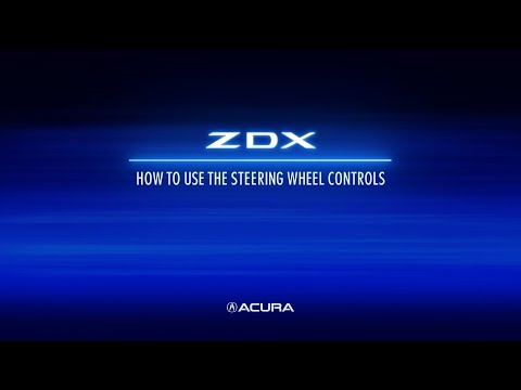 Acura ZDX | How to Use the Steering Wheel Controls
