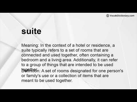 suite Meaning