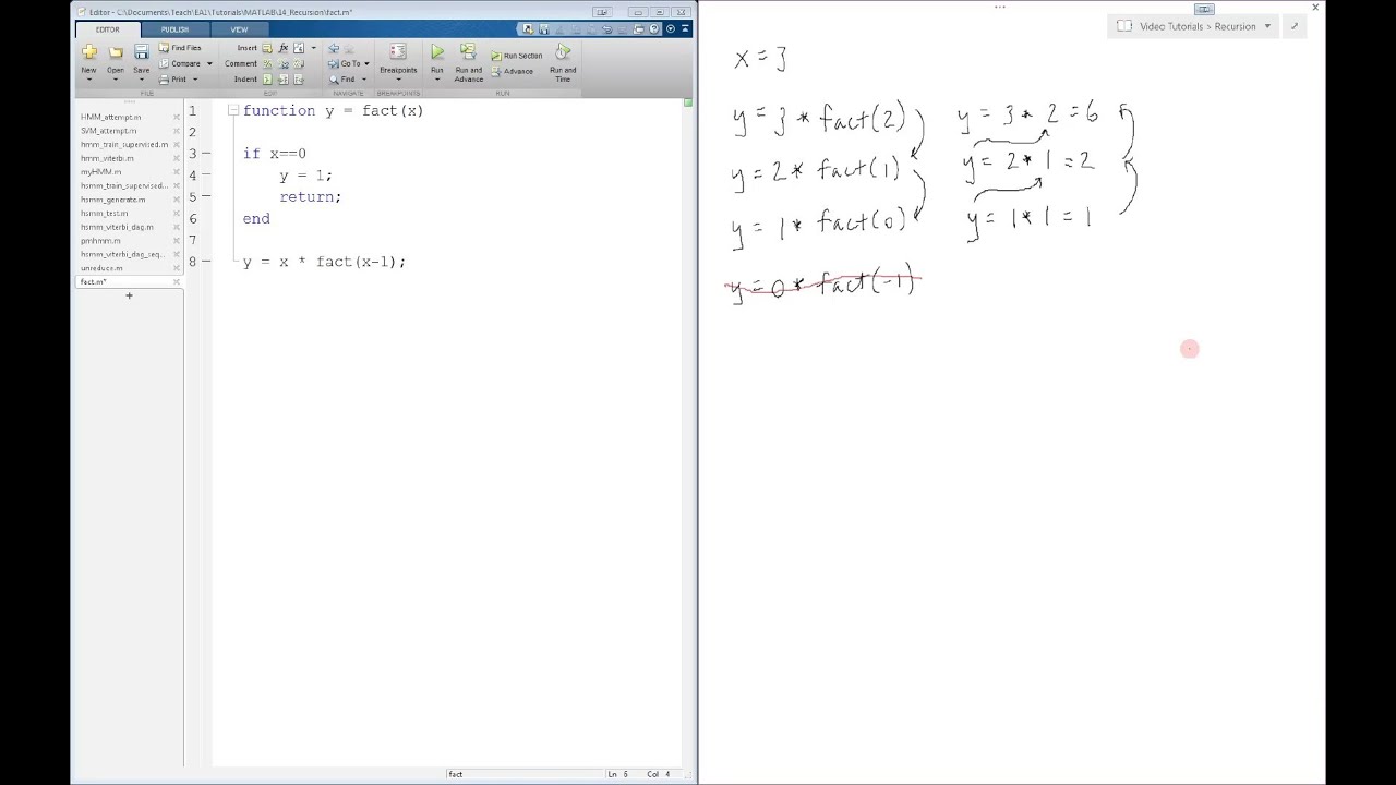MATLAB Recursion Tutorial