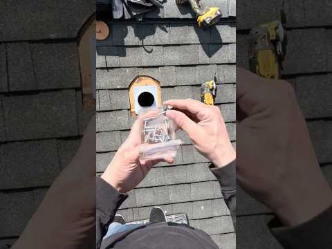 Part 1 of 2: How to install a roof vent for a clothes dryer. Not too bad of a #diy #handyman #roofer