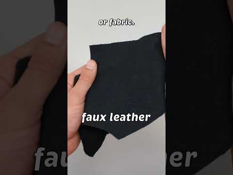 Faux Leather vs. Real Leather - How To Tell The Difference #leather #fauxleather