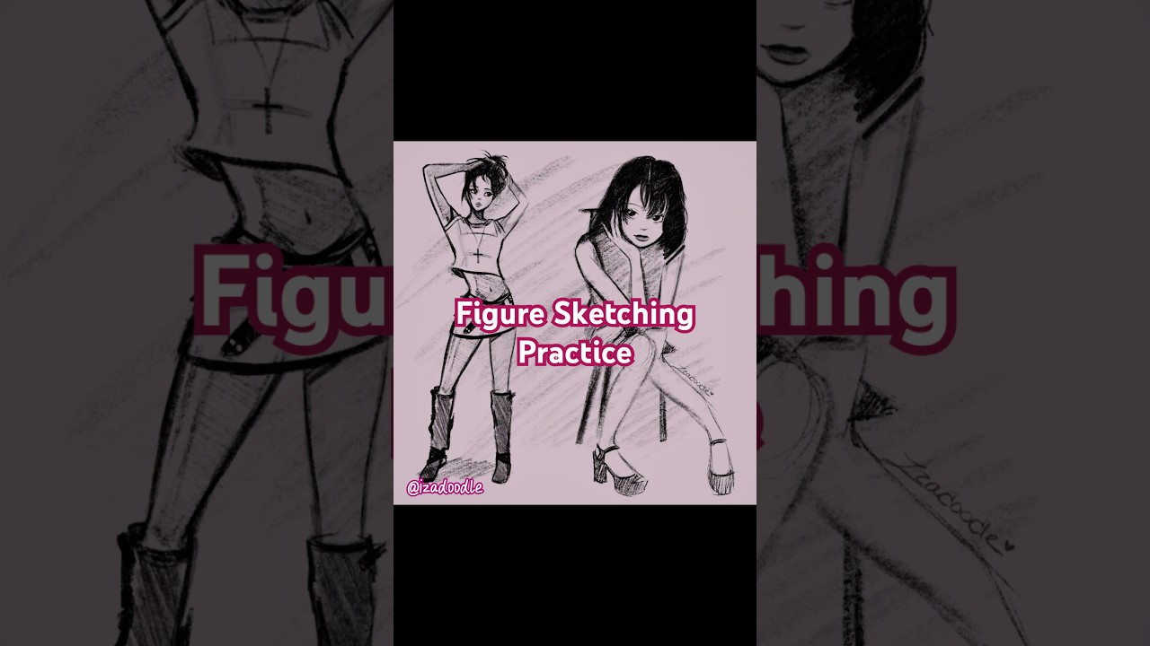 Figure Sketching Practice from Pinterest Poses ✨ #figuredrawing #art #speeddrawing #digitalart