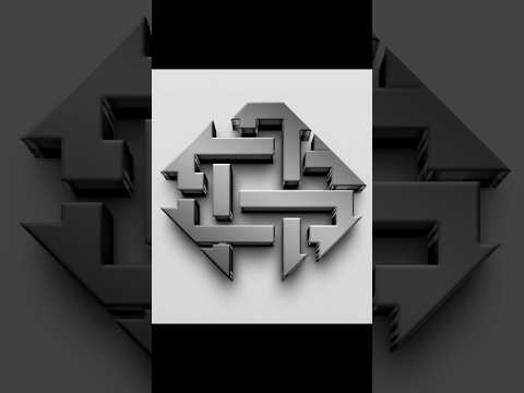 Logo design 3D Black #adobe #illustrator #logo #trendin #shorts #art #adobedesign #tiktok #trend