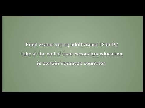 Matura Meaning