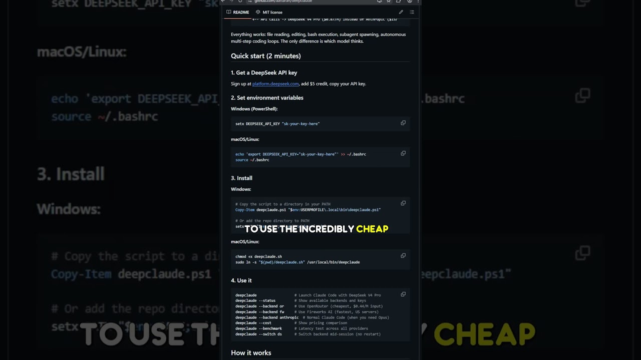 deepclaude: a drop-in rerouter that runs Claude Code's entire tool loop on DeepSeek V4 Pro instead