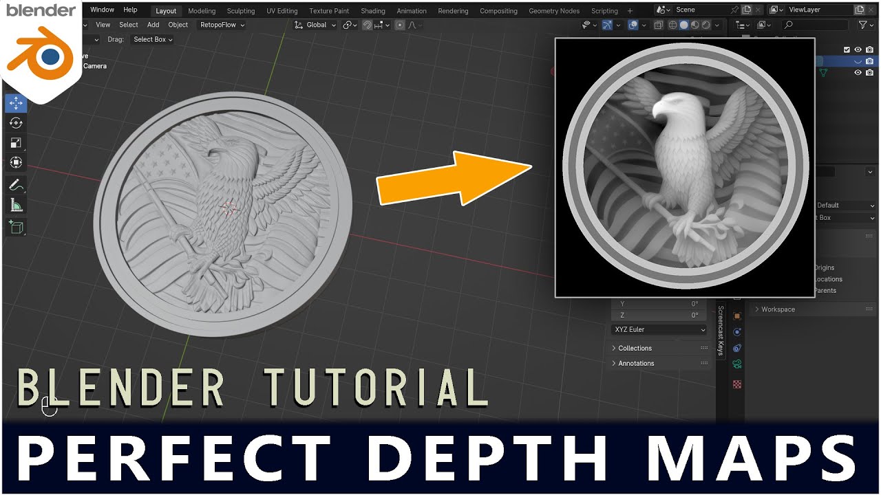 How To Create PERFECT Depth Maps In Blender [COMPLETE TUTORIAL]