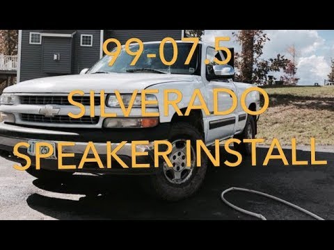 99-07.5 Chevy Silverado Speaker Install