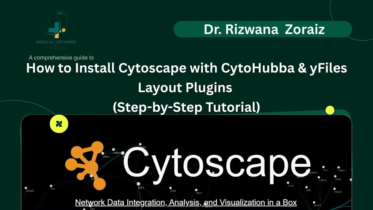 How to Install Cytoscape with CytoHubba & yFiles Layout Plugins #networkpharmacology #cytoscape