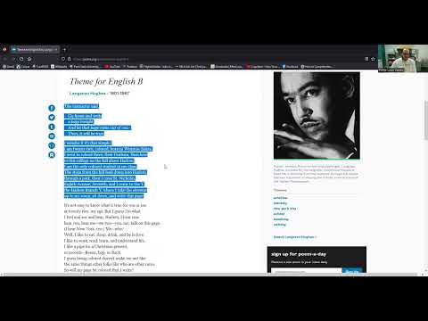 Langston Hughes' "Theme for English B"