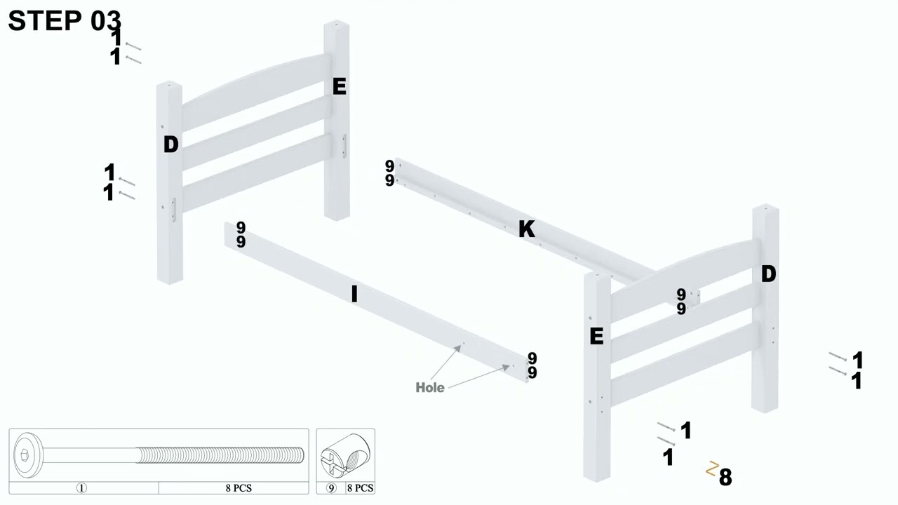 Porter Black Bunk Bed - AI Video (16Y2005B)