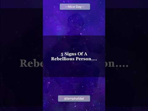 5 Signs of a rebellious person. #shorts #subscribe #psychologyfacts #video