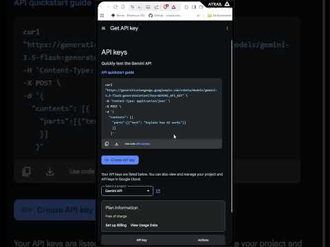 How to Get a Free Google Gemini API Key β Step-by-Step Guide! | Atrail