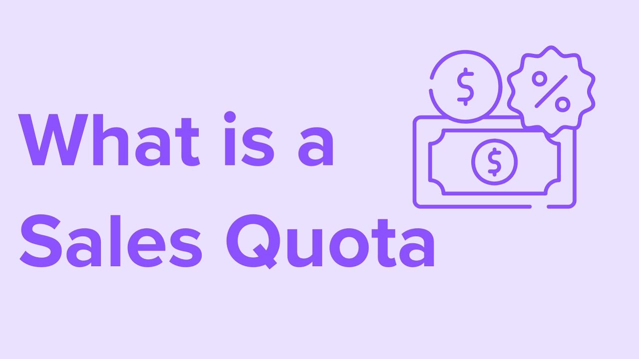 What is a Sales Quota ? - Explained under 2 minutes