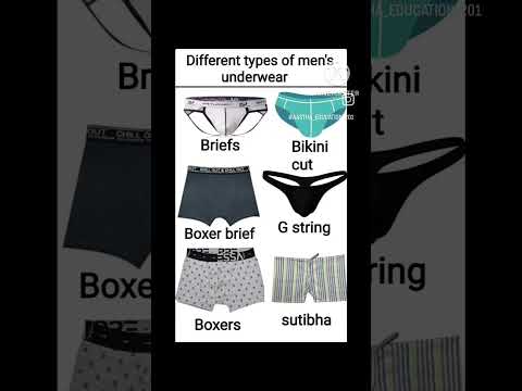 Different names of lingerie ( manswear ) in english