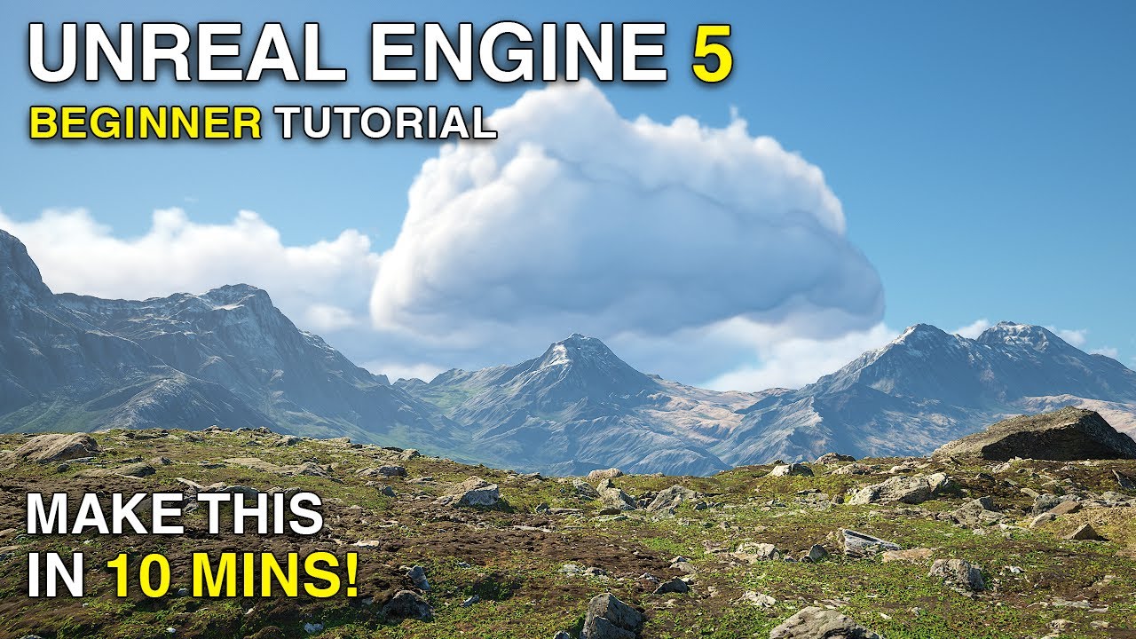 Unreal Engine 5 Beginner Tutorial | Grassland Mountains Environment