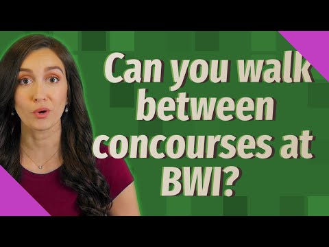 Can you walk between concourses at BWI?