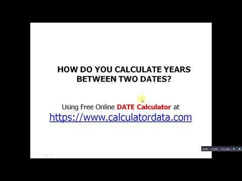 Online Date Calculator - How do you calculate years between two dates? Visit: www.calculatordata.com