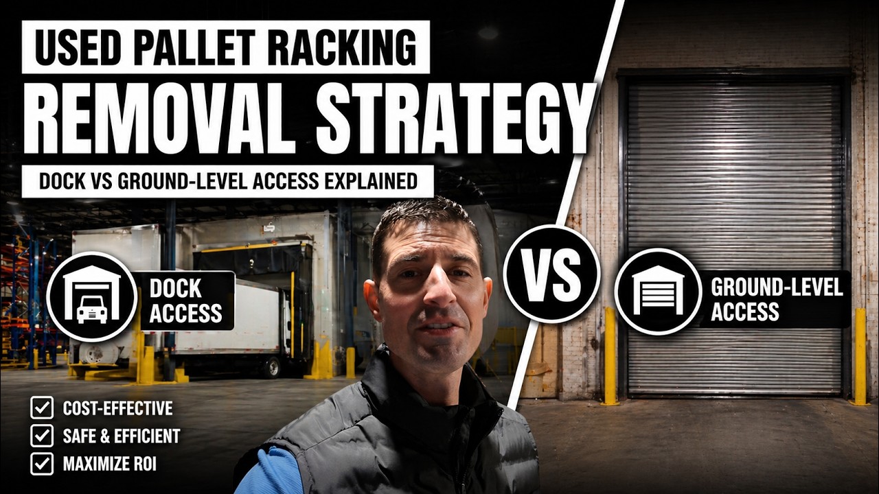 Used Pallet Racking Removal Strategy | Dock vs Ground-Level Access Explained #palletracking