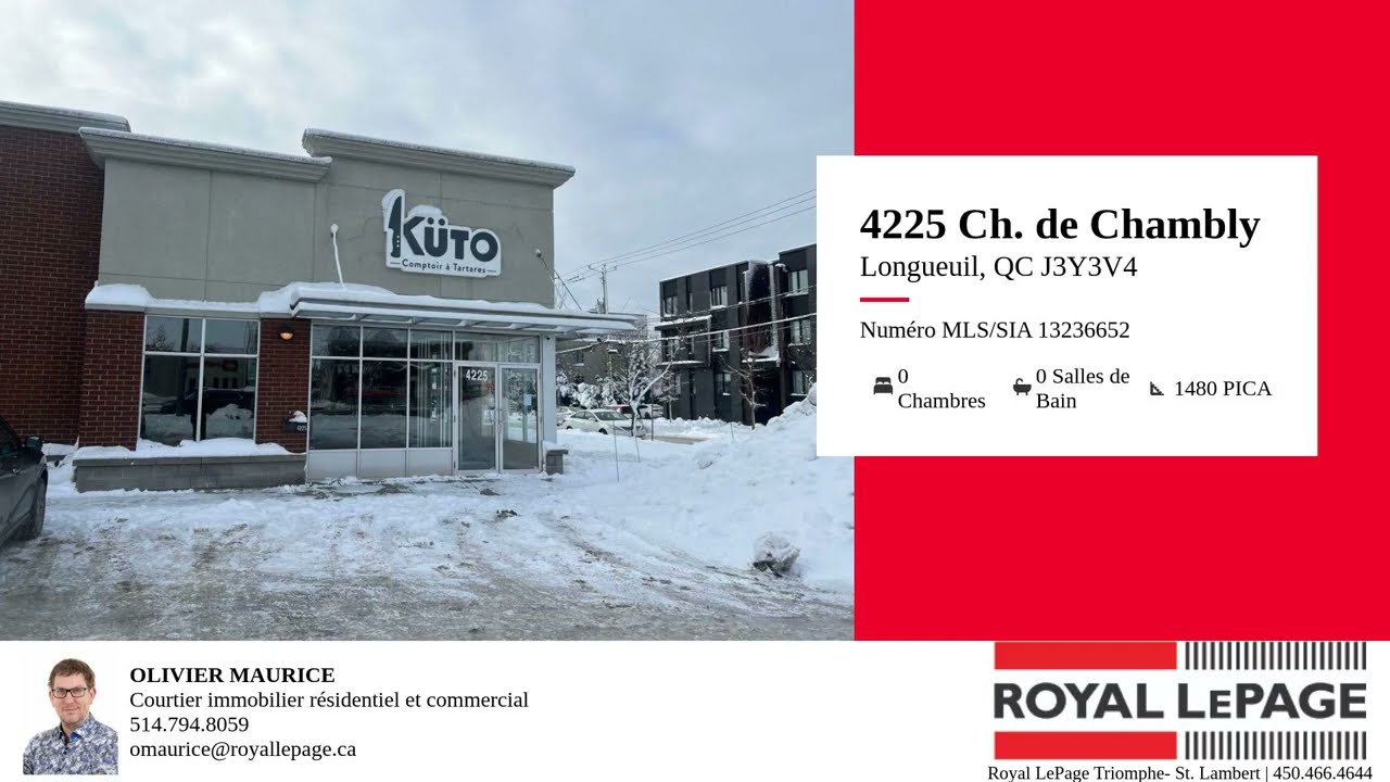 Local commercial à louer à Longueuil (Saint-Hubert)