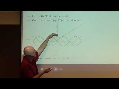 Calc 1, Lec 13A: Infinity Principle, Local Linearity & Mathematica, Second Derivatives, Acceleration
