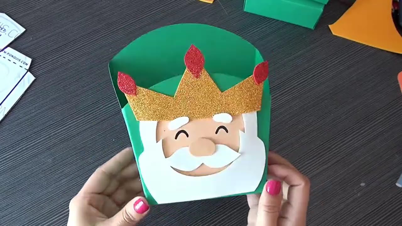 Reyes Magos Cajitas de dulces para Dia de Reyes con cartulinas faciles de hacer obsequios para niños