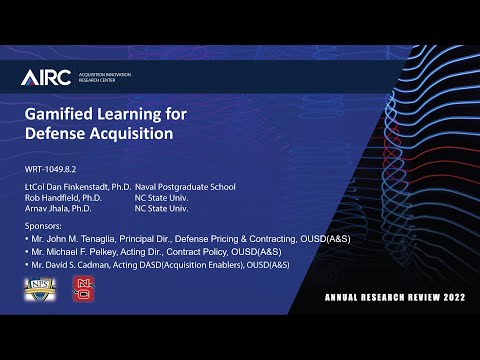 Gamified Learning for Defense Acquisition