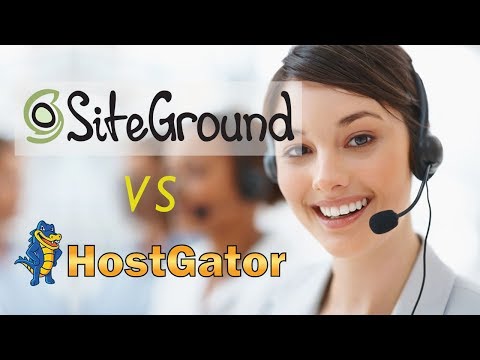 SiteGround vs Hostgator 2018 (Live Chat Customer Support)