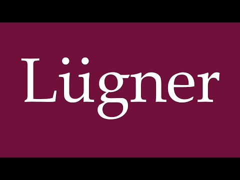 How to Pronounce ''Lügner'' (Liar) Correctly in German